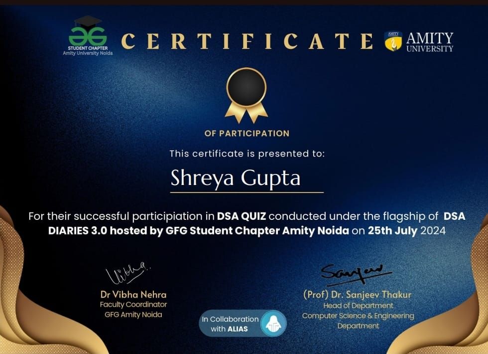 Shreya Gupta on LinkedIn: #dsa #geeksforgeeks #datastructures # ... Shreya Gupta on LinkedIn: #dsa #geeksforgeeks #datastructures # ...