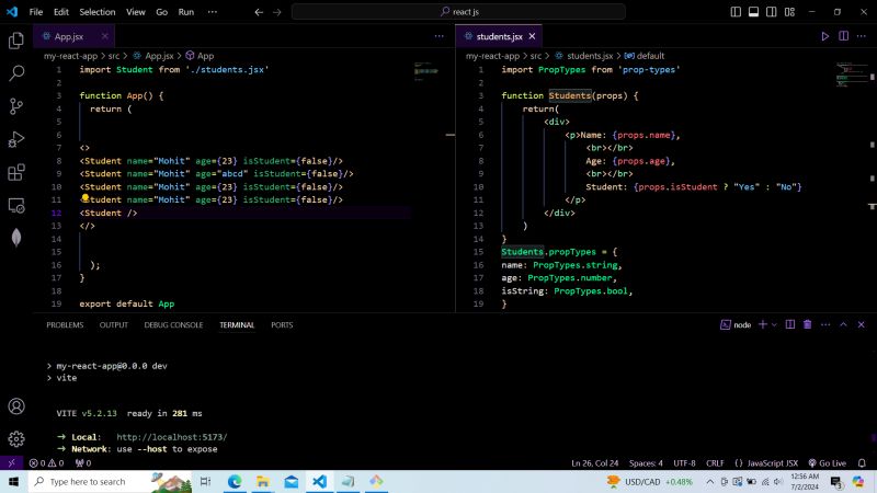 Mohit Thapa on LinkedIn: Learned about props propstypes and default ... Mohit Thapa on LinkedIn: Learned about props propstypes and default ...