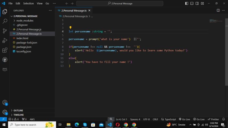 Abdul wahab Khan on LinkedIn: Getting Started Exercises with TypeScript ... Abdul wahab Khan on LinkedIn: Getting Started Exercises with TypeScript ...
