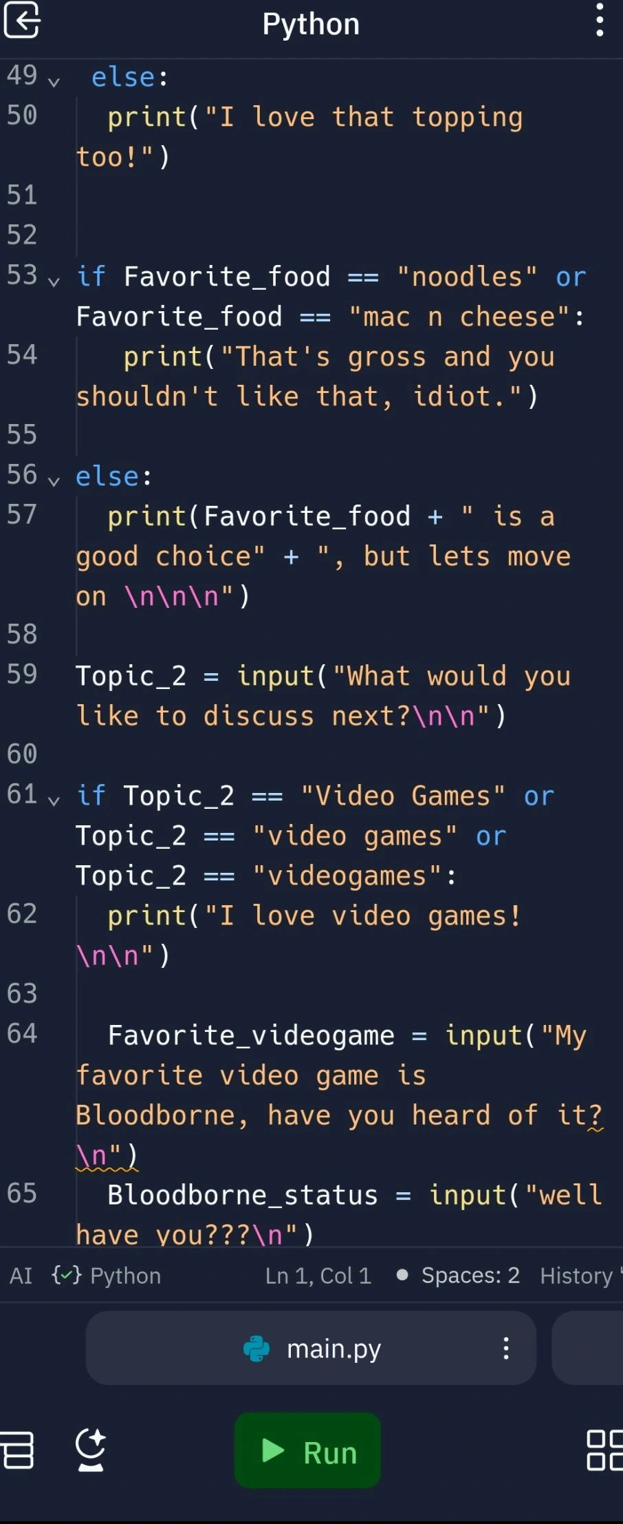 Ethan Stewart on LinkedIn: Been trying my hand at coding in Python for ... Ethan Stewart on LinkedIn: Been trying my hand at coding in Python for ...