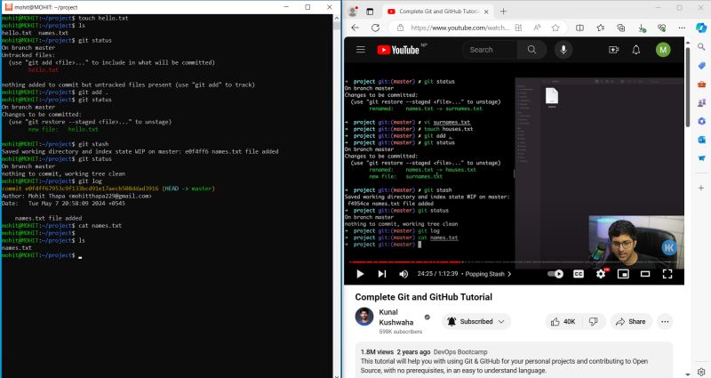 Mohit Thapa on LinkedIn: Learning Git and Github through Kunal Kushwaha ... Mohit Thapa on LinkedIn: Learning Git and Github through Kunal Kushwaha ...