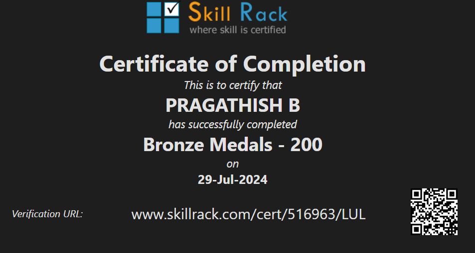 Pragathish B on LinkedIn: #coding #skillrack #java #cprogramming # ... Pragathish B on LinkedIn: #coding #skillrack #java #cprogramming # ...