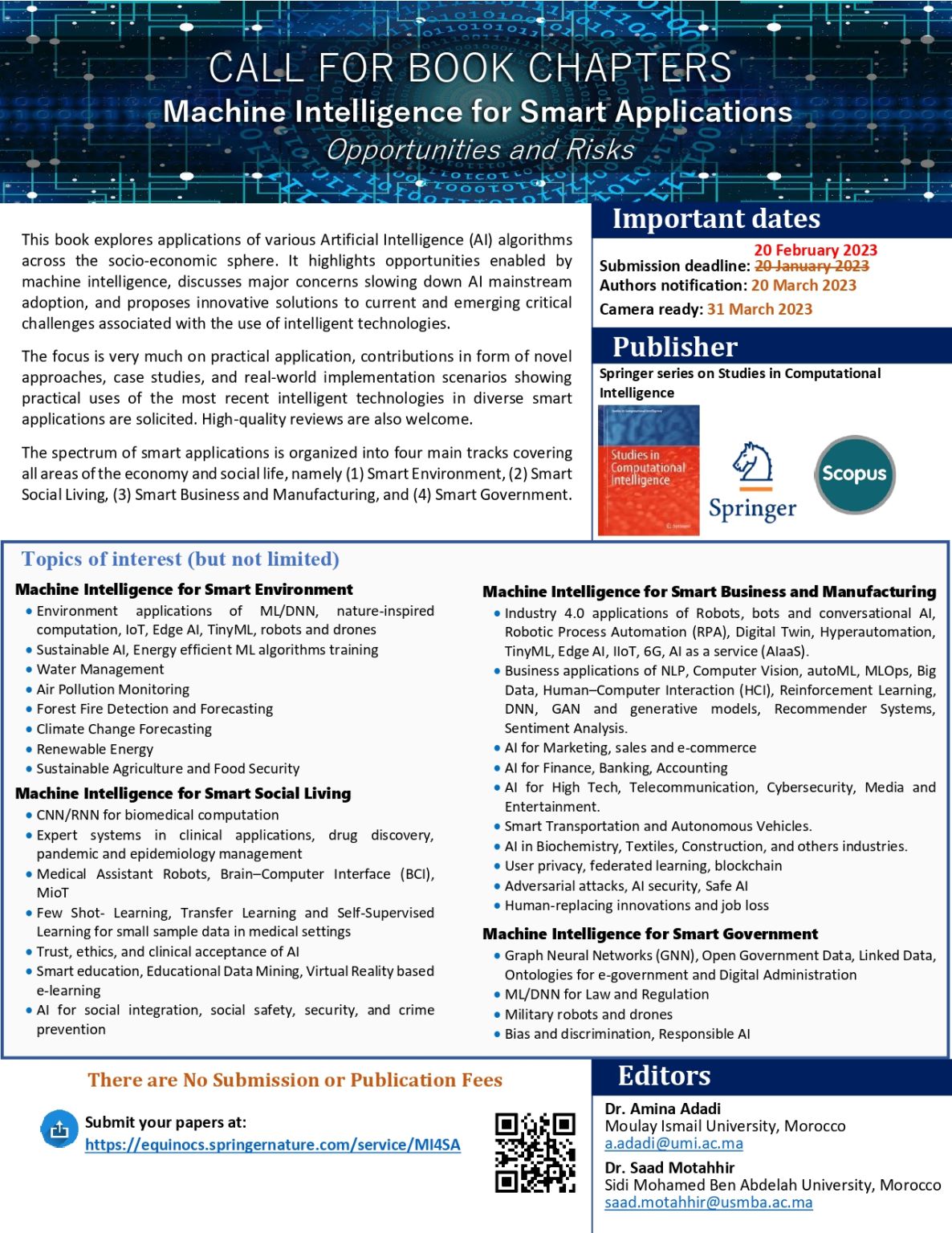 Saad MOTAHHIR, PhD on LinkedIn: Do not miss the chance to participate ... Saad MOTAHHIR, PhD on LinkedIn: Do not miss the chance to participate ...