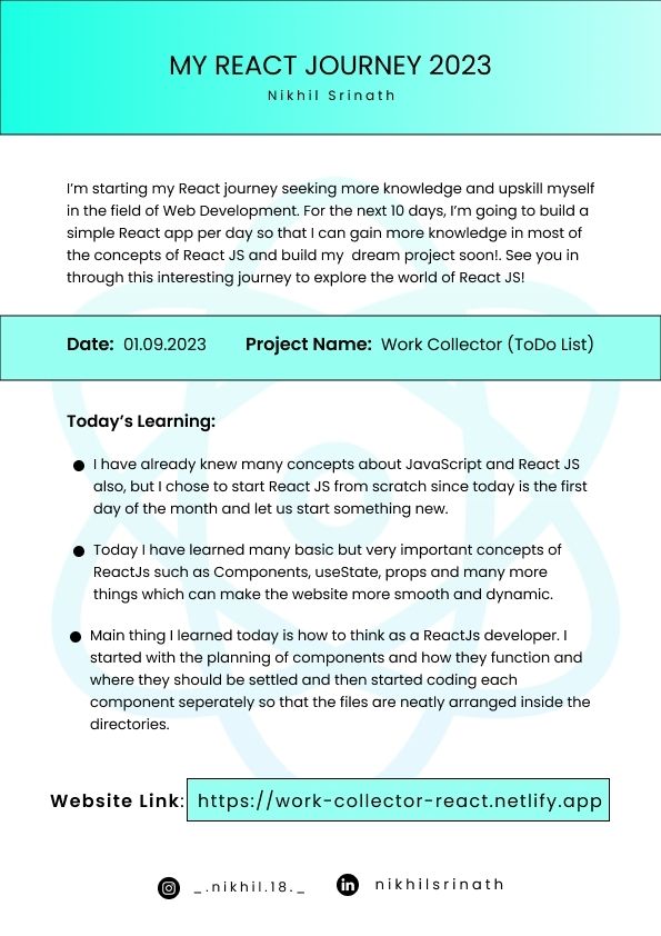 Nikhil Srinath on LinkedIn: #reactjs #webdeveloper #html #css # ... Nikhil Srinath on LinkedIn: #reactjs #webdeveloper #html #css # ...
