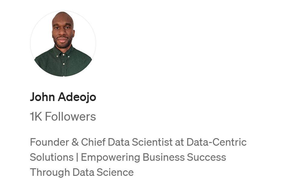 John Adeojo on LinkedIn: #datascience #ai #llm John Adeojo on LinkedIn: #datascience #ai #llm