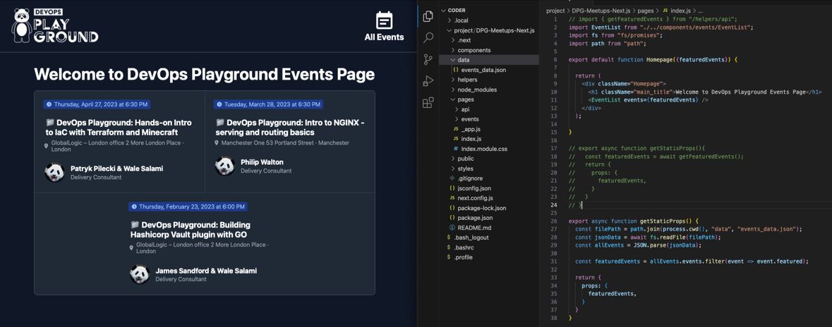 Peter Matthews on LinkedIn: #devopsplayground #manchester #nextjs #react Peter Matthews on LinkedIn: #devopsplayground #manchester #nextjs #react