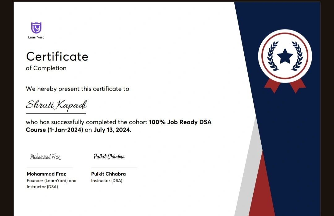 Shruti Kapadi on LinkedIn: #dsa #datastructures #algorithms # ... Shruti Kapadi on LinkedIn: #dsa #datastructures #algorithms # ...