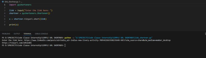 Mayank Baber on LinkedIn: I created a simple URL shortner using python ... Mayank Baber on LinkedIn: I created a simple URL shortner using python ...