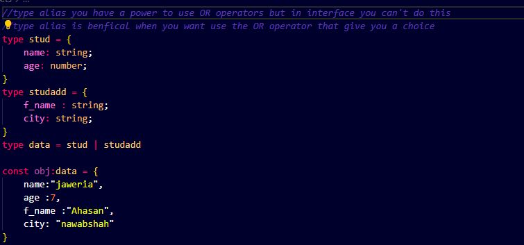 Muskan Fatima on LinkedIn: #typescript #interface #typealias # ... Muskan Fatima on LinkedIn: #typescript #interface #typealias # ...
