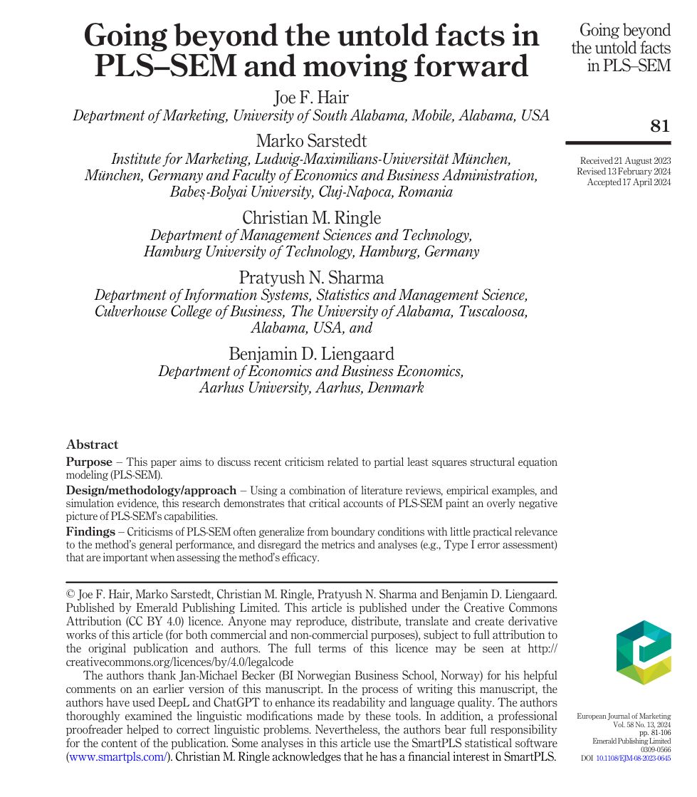 Christian M. Ringle on LinkedIn: #sem #plssem #pls #cbsem #methods # ... Christian M. Ringle on LinkedIn: #sem #plssem #pls #cbsem #methods # ...