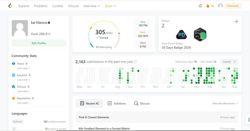 Kartik Arora on LinkedIn: #leetcode #codingjourney #problemsolving # ... Kartik Arora on LinkedIn: #leetcode #codingjourney #problemsolving # ...