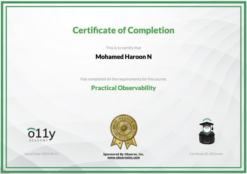 Mohamed Haroon 👨🏻💻 on LinkedIn: #observability Mohamed Haroon 👨🏻💻 on LinkedIn: #observability