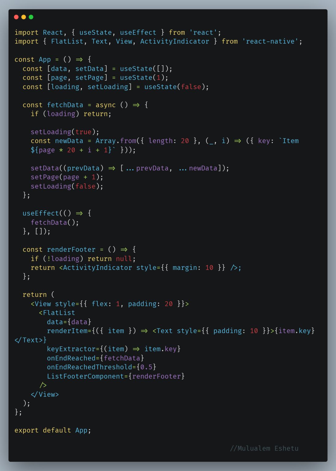 Mulualem Eshetu on LinkedIn: #reactnative #react #javascript # ... Mulualem Eshetu on LinkedIn: #reactnative #react #javascript # ...