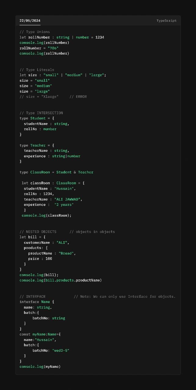TypeScript Class: Key Takeaways | Hussain Ali Asghar posted on the ... TypeScript Class: Key Takeaways | Hussain Ali Asghar posted on the ...