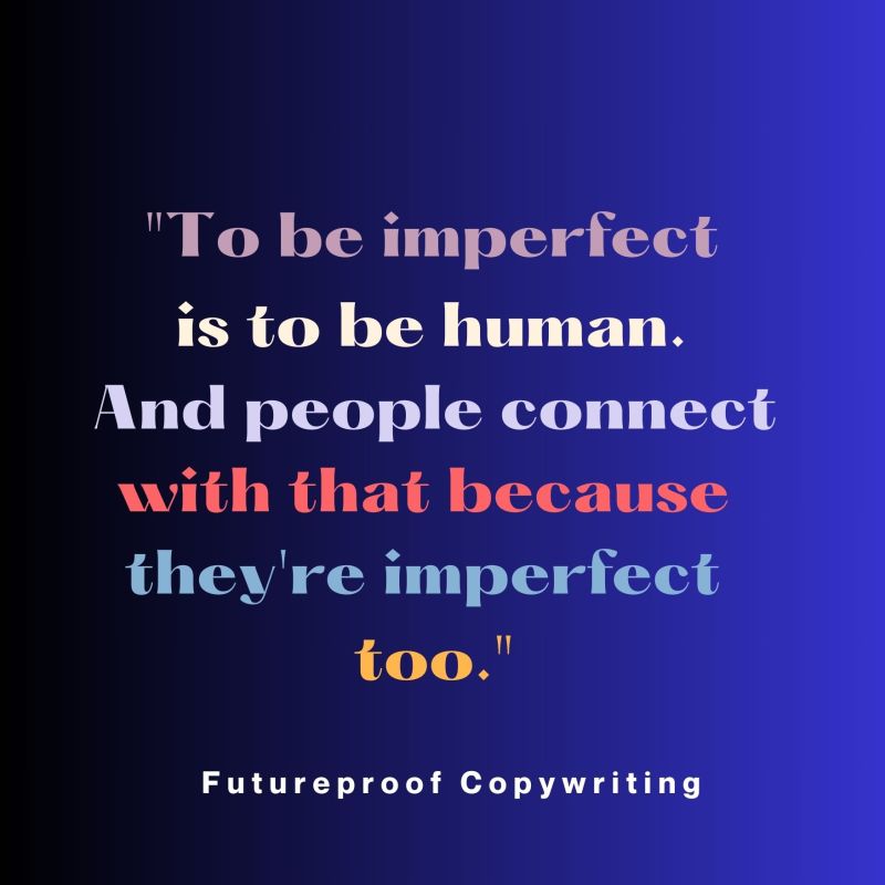 Nick Usborne on LinkedIn: Embrace your imperfections. π Nick Usborne on LinkedIn: Embrace your imperfections. π