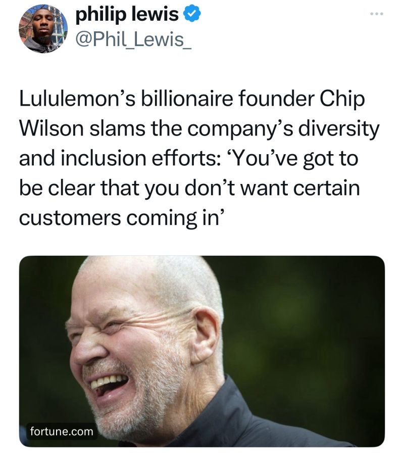 Raymond J. Ankrum, Sr. Ed.D. on LinkedIn: lululemon CEO Chip Wilson ... Raymond J. Ankrum, Sr. Ed.D. on LinkedIn: lululemon CEO Chip Wilson ...