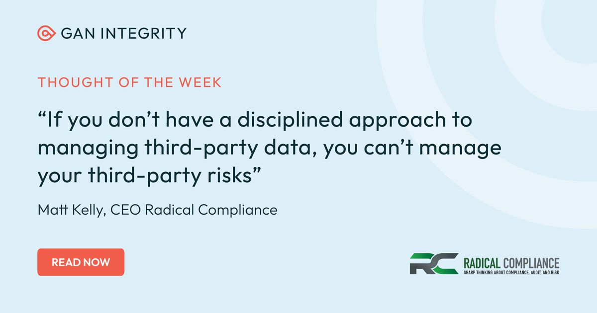 GAN Integrity on LinkedIn: Integrating third-party data into your third ... GAN Integrity on LinkedIn: Integrating third-party data into your third ...