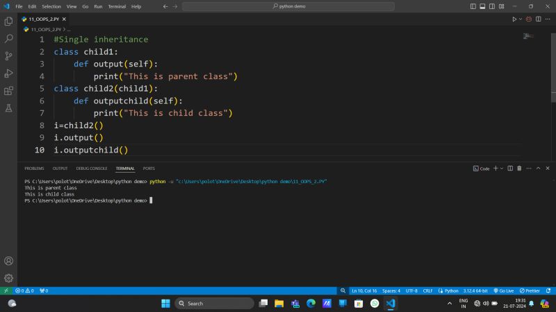 Charisma Yadav on LinkedIn: #oop #inheritance #learningjourney #coding Charisma Yadav on LinkedIn: #oop #inheritance #learningjourney #coding