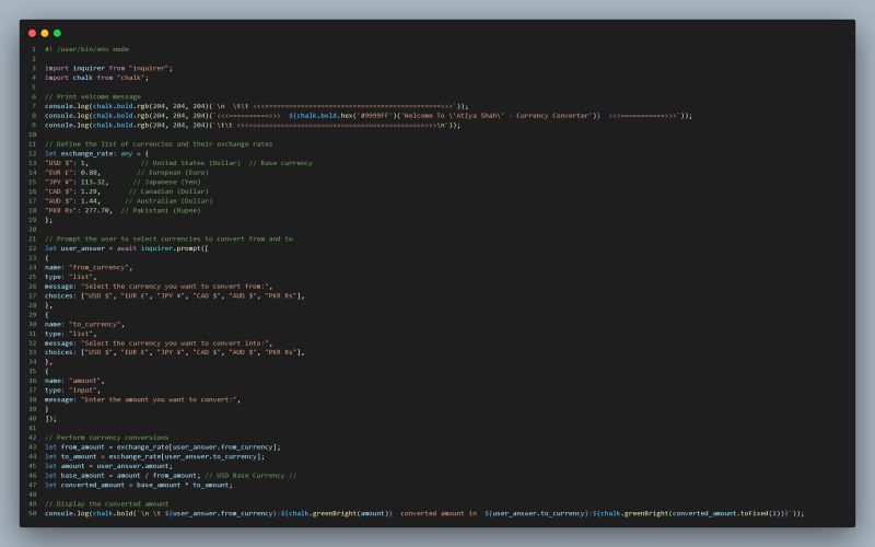 Atiya Shah on LinkedIn: #nodejs #javascript #currencyconverter # ... Atiya Shah on LinkedIn: #nodejs #javascript #currencyconverter # ...