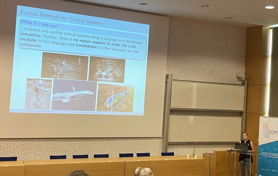 Marie Farrell on LinkedIn: #abz2023 #formalmethods #eventb Marie Farrell on LinkedIn: #abz2023 #formalmethods #eventb