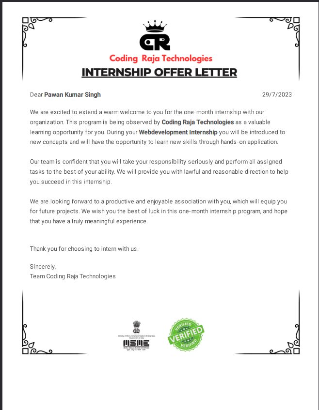 PAWAN KUMAR SINGH on LinkedIn: #opportunity #share #internship #intern ... PAWAN KUMAR SINGH on LinkedIn: #opportunity #share #internship #intern ...