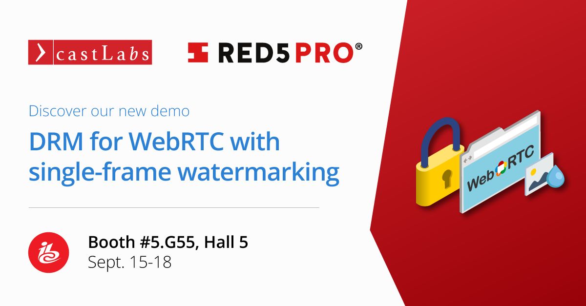 castLabs on LinkedIn: #ibc2023 #drm #webrtc #forensicwatermarking… castLabs on LinkedIn: #ibc2023 #drm #webrtc #forensicwatermarking…