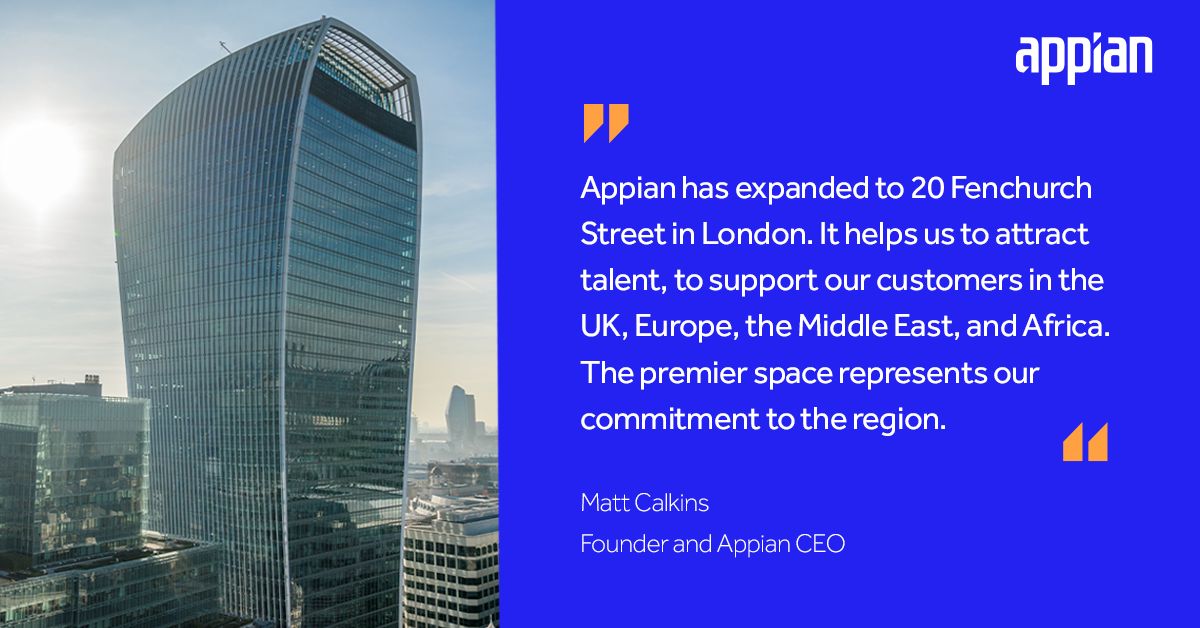 Appian Corporation on LinkedIn: Appian Announces New EMEA Headquarters ... Appian Corporation on LinkedIn: Appian Announces New EMEA Headquarters ...