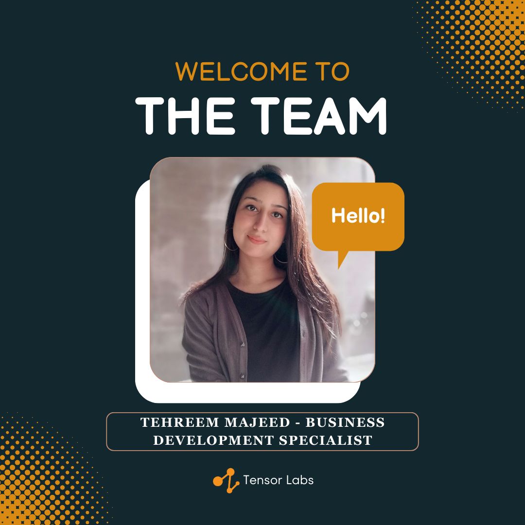 Tensor Labs on LinkedIn: #team #newhire #businessdevelopment #success # ... Tensor Labs on LinkedIn: #team #newhire #businessdevelopment #success # ...