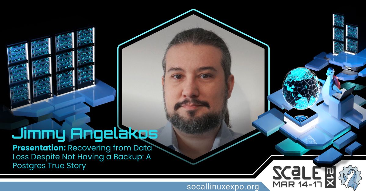 Jimmy Angelakos on LinkedIn: #scale21x #postgresql #postgres # ... Jimmy Angelakos on LinkedIn: #scale21x #postgresql #postgres # ...