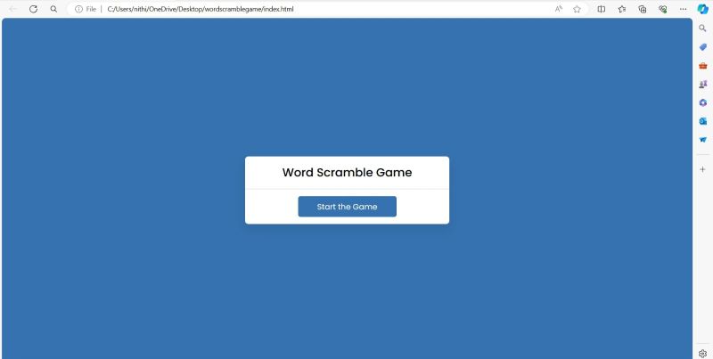 NITHYA T on LinkedIn: #wordscramble #html #css #javascript # ... NITHYA T on LinkedIn: #wordscramble #html #css #javascript # ...