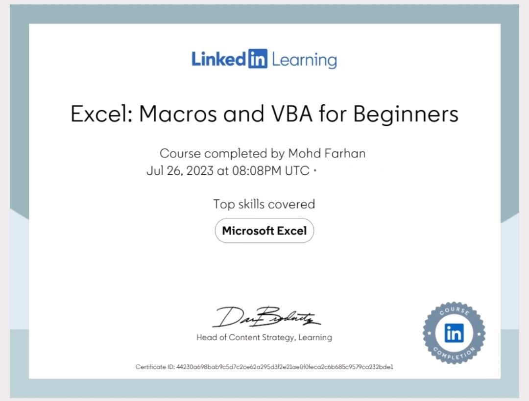 Mohd Shoeb Farhan on LinkedIn: #exceltraining Mohd Shoeb Farhan on LinkedIn: #exceltraining