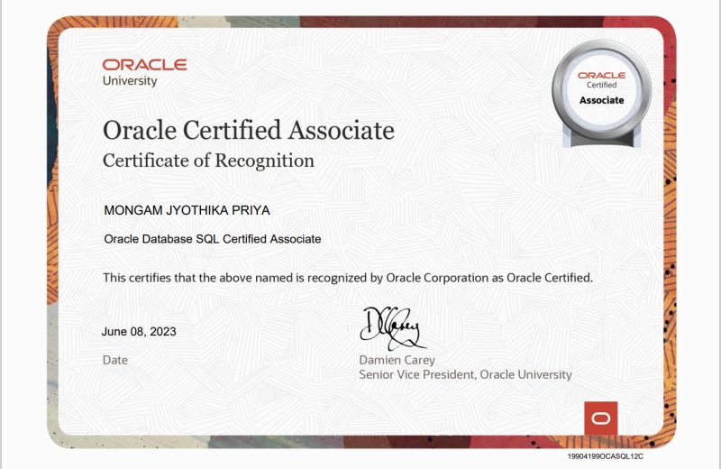 MONGAM JYOTHIKA PRIYA on LinkedIn: #oracle #database #sql MONGAM JYOTHIKA PRIYA on LinkedIn: #oracle #database #sql
