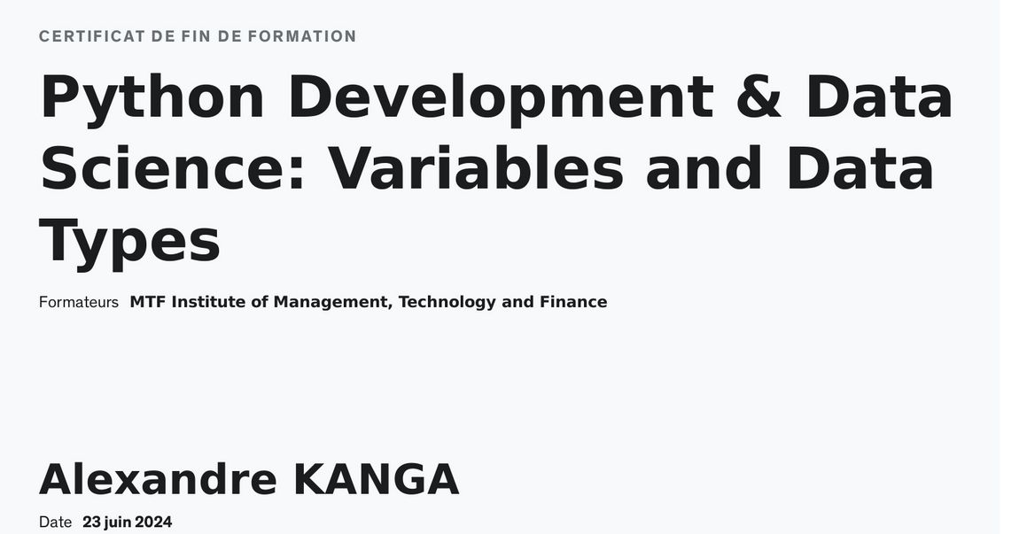 Alexandre Kanga on LinkedIn: #toknow #python #variables #datatypes #data Alexandre Kanga on LinkedIn: #toknow #python #variables #datatypes #data