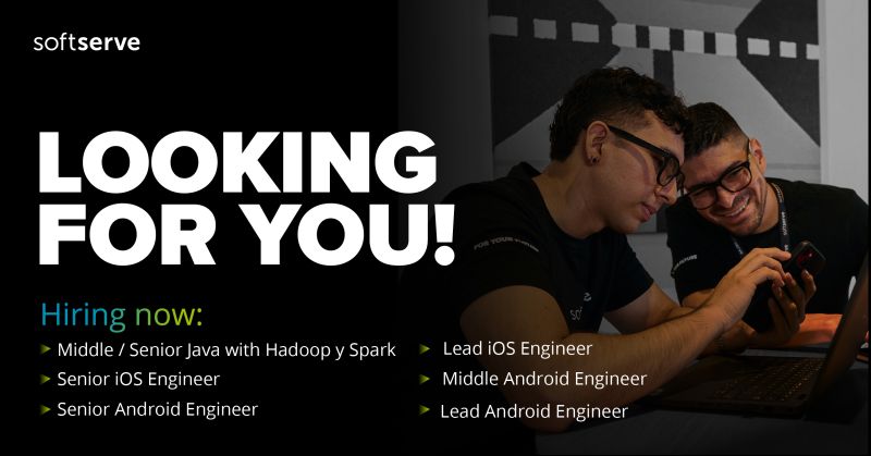 Julián Serna Vélez on LinkedIn: Softserve is looking for Java, iOS, or ... Julián Serna Vélez on LinkedIn: Softserve is looking for Java, iOS, or ...