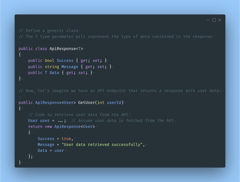 Talha Aftab on LinkedIn: Understand Generic API Responses in C# ... Talha Aftab on LinkedIn: Understand Generic API Responses in C# ...