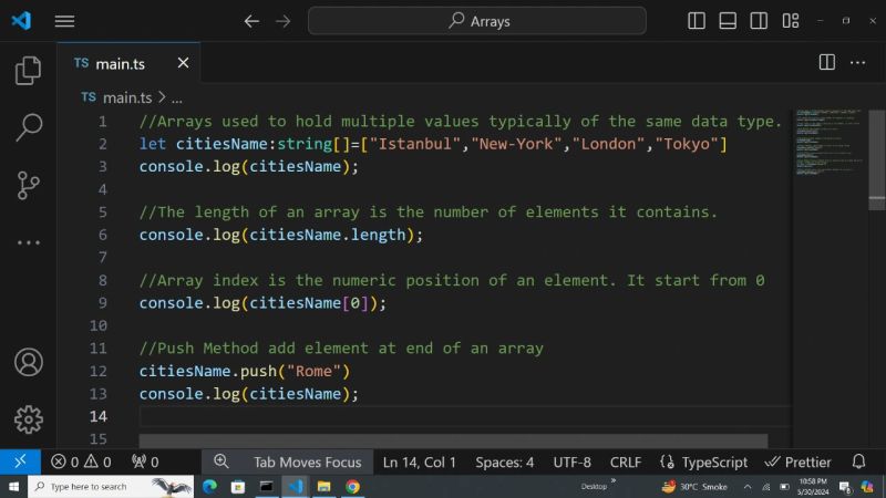 Laiba Kamran Khan on LinkedIn: Yesterday, we learned about Arrays and ... Laiba Kamran Khan on LinkedIn: Yesterday, we learned about Arrays and ...