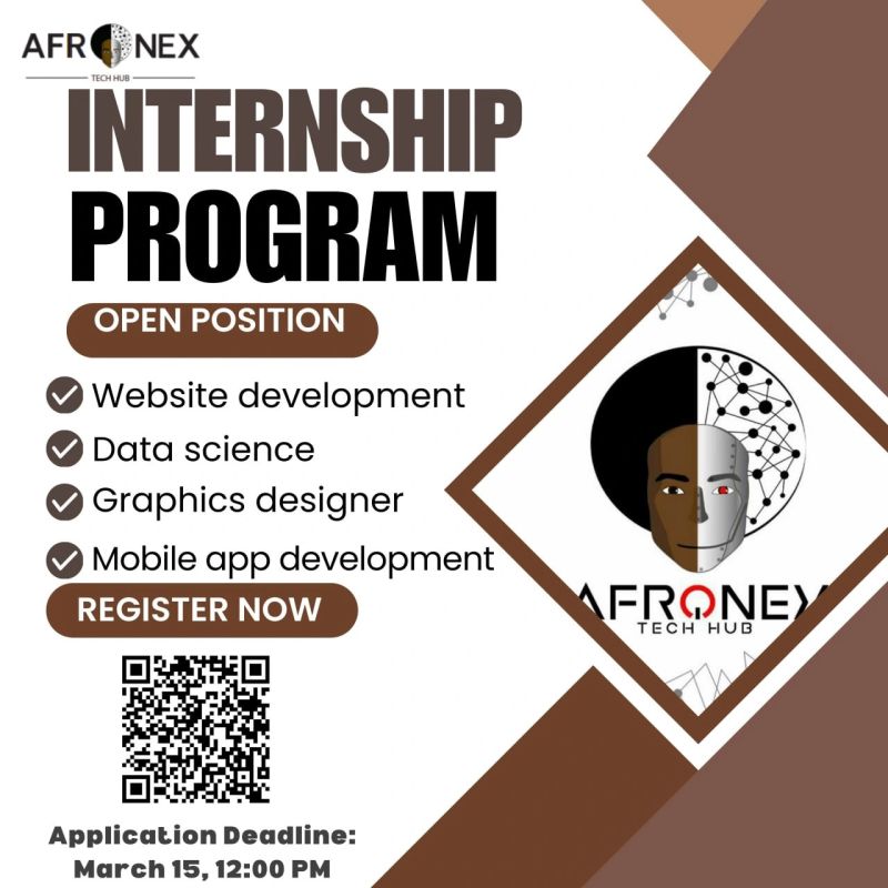 Afronex Tech Hub on LinkedIn: #afronex #internshipopportunity # ... Afronex Tech Hub on LinkedIn: #afronex #internshipopportunity # ...
