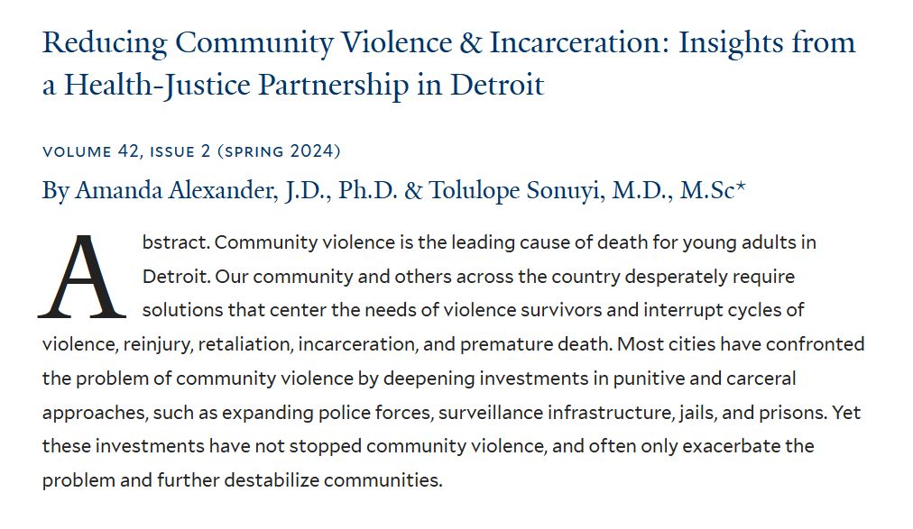 Amanda Alexander on LinkedIn: Reducing Community Violence ... Amanda Alexander on LinkedIn: Reducing Community Violence ...