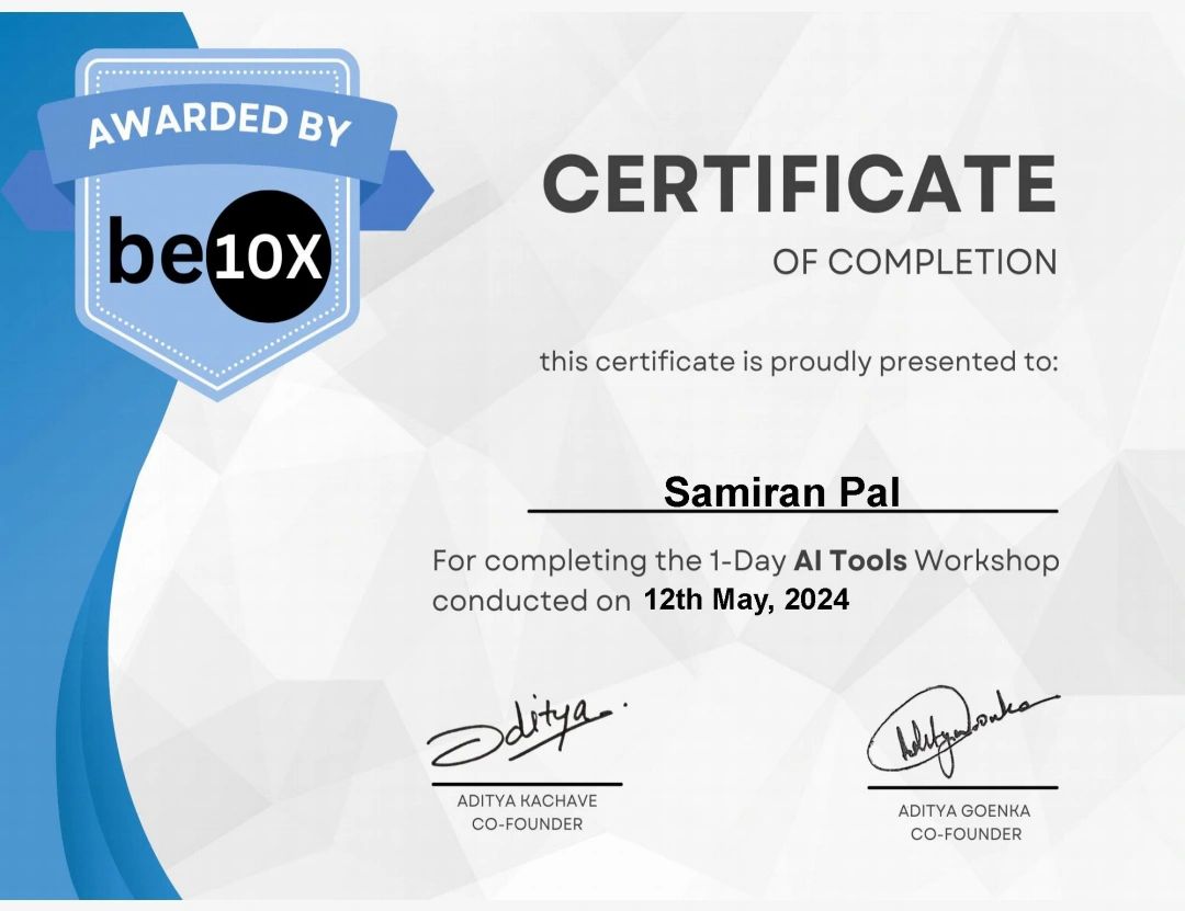 Samiran Pal on LinkedIn: Hello Everyone, Just to inform everyone that ... Samiran Pal on LinkedIn: Hello Everyone, Just to inform everyone that ...