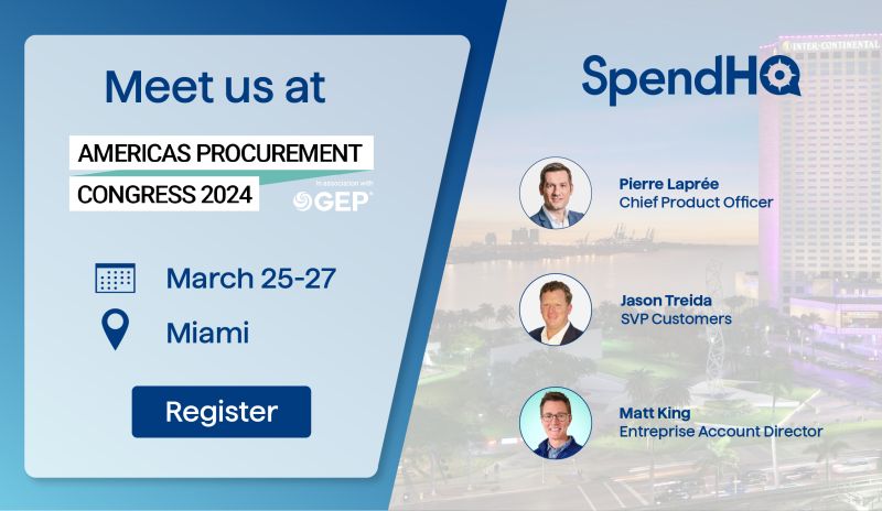 SpendHQ on LinkedIn: We're excited for Americas Procurement Congress ... SpendHQ on LinkedIn: We're excited for Americas Procurement Congress ...