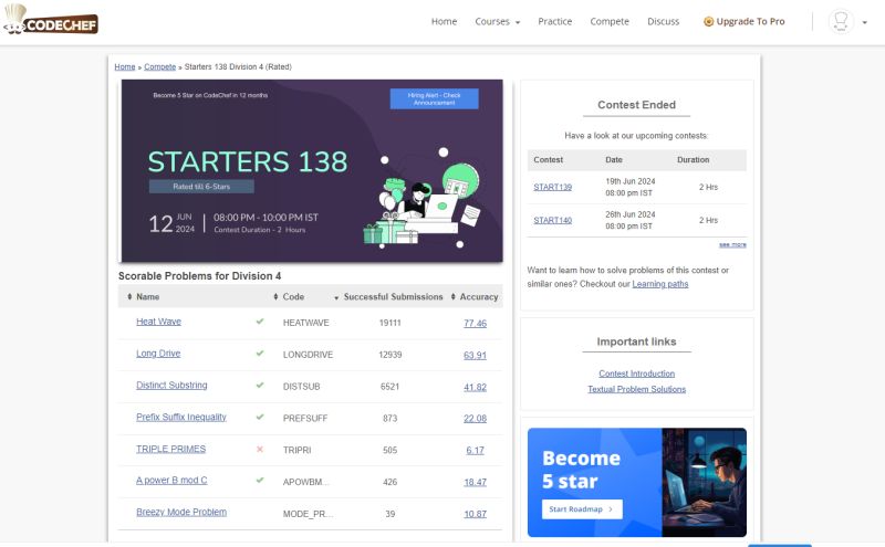 Hemanth Meesala on LinkedIn: Hello everyone, CodeChef Starters 138 (DIV ... Hemanth Meesala on LinkedIn: Hello everyone, CodeChef Starters 138 (DIV ...