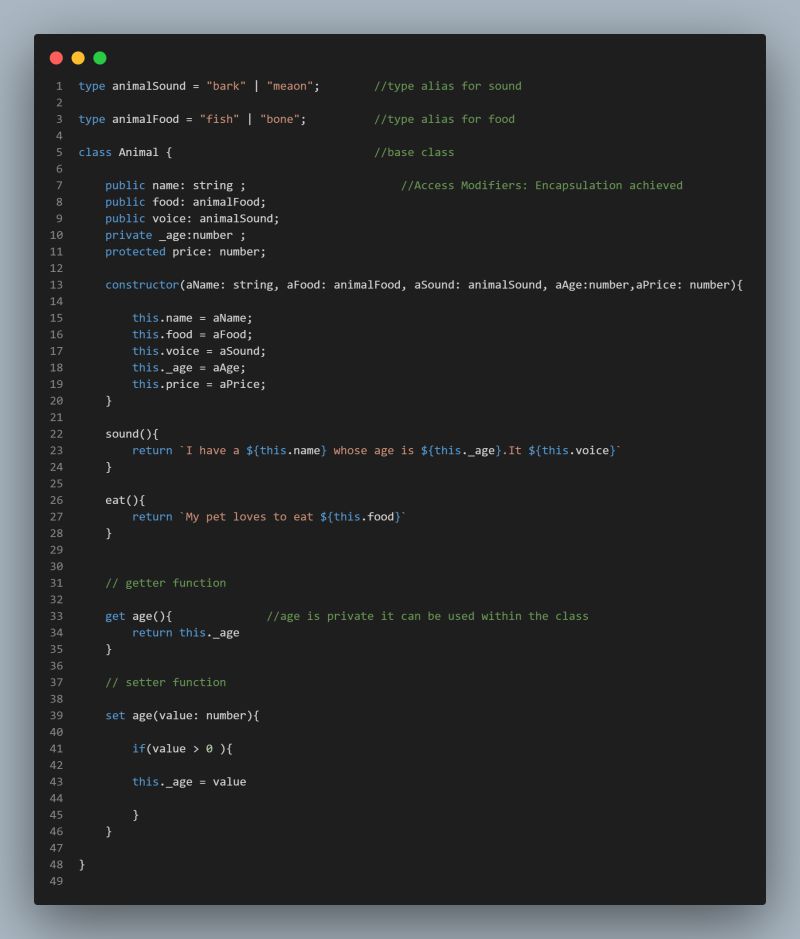 Samreen Saif on LinkedIn: #typescript #objectorientedprogramming # ... Samreen Saif on LinkedIn: #typescript #objectorientedprogramming # ...