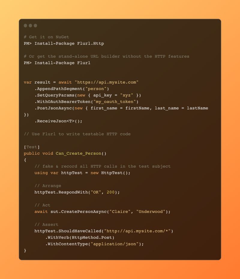 Mohamad Dbouk on LinkedIn: #flurl #dotnet #webdev Mohamad Dbouk on LinkedIn: #flurl #dotnet #webdev