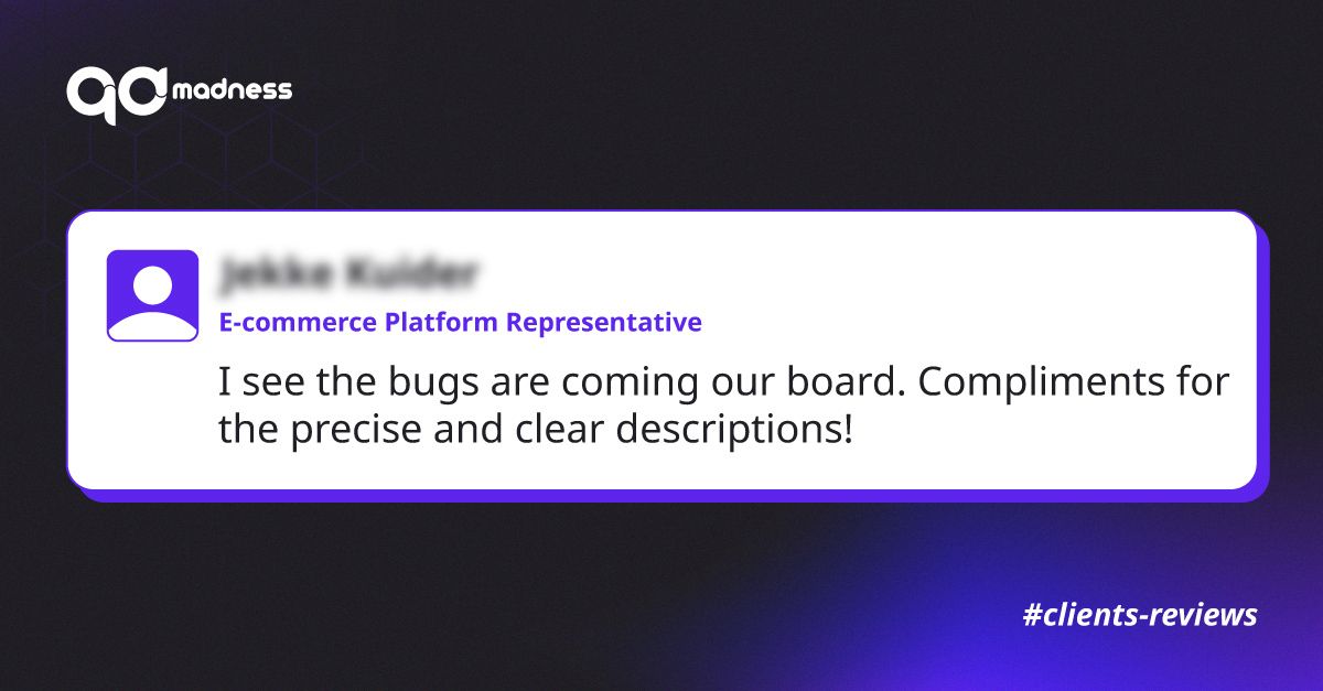 QA Madness on LinkedIn: #qamadness #softwaretesting #qa QA Madness on LinkedIn: #qamadness #softwaretesting #qa