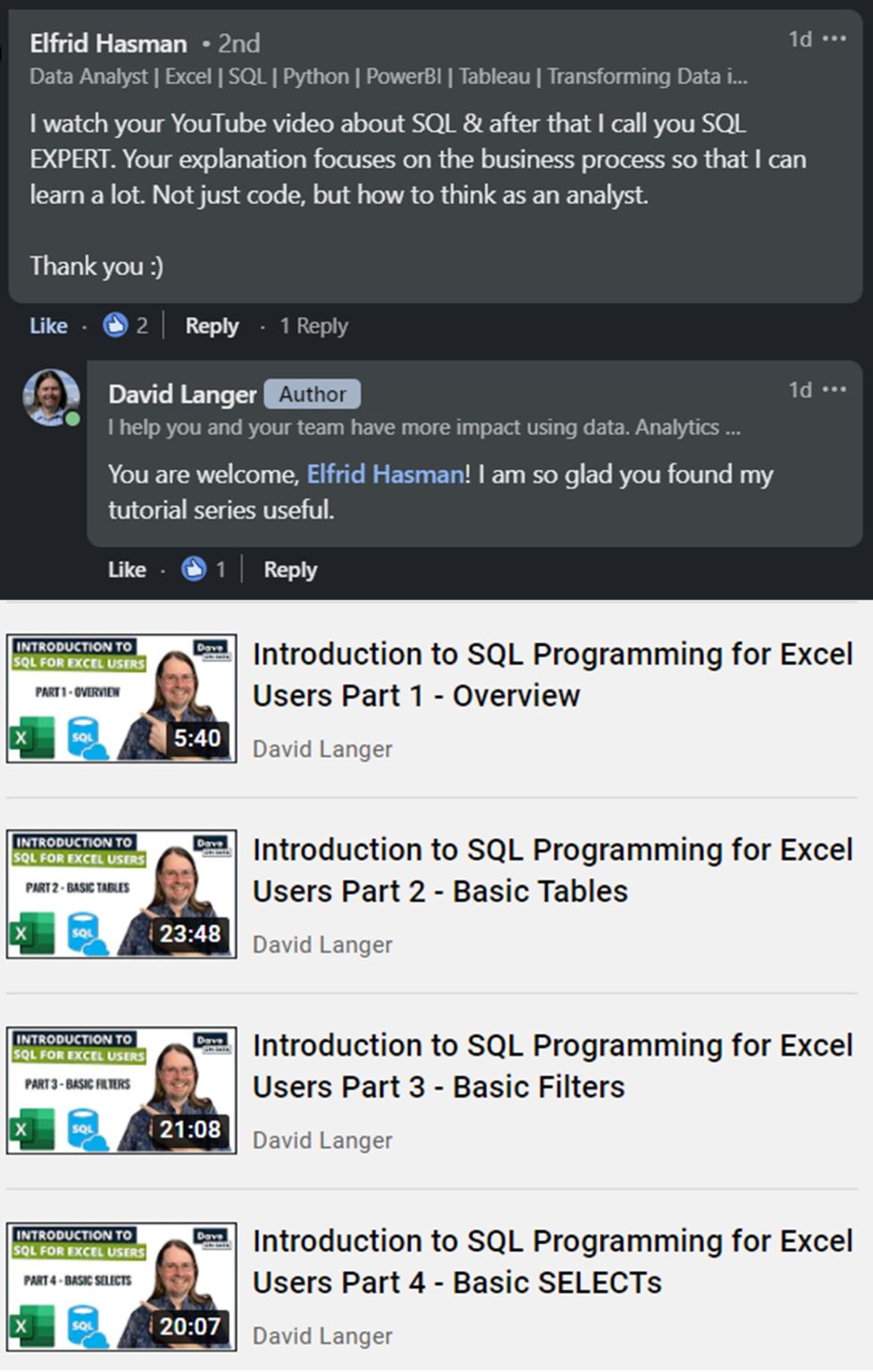 Elfrid Hasman posted on LinkedIn Elfrid Hasman posted on LinkedIn