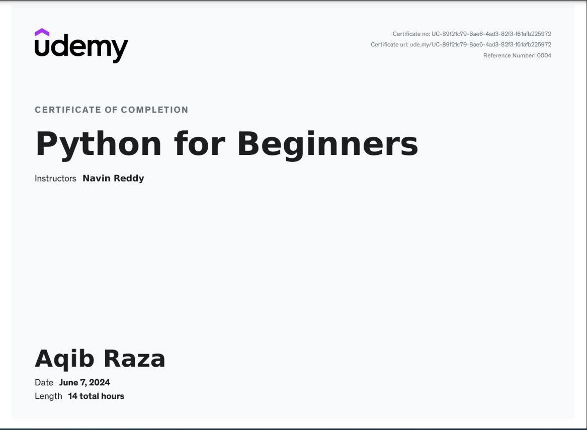 Aqib Raza on LinkedIn: #python #learning #udemy #programming # ... Aqib Raza on LinkedIn: #python #learning #udemy #programming # ...
