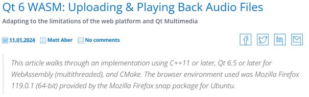 KDAB on LinkedIn: #qtdev #wasm #qt6 #webassembly #javascript #cpp KDAB on LinkedIn: #qtdev #wasm #qt6 #webassembly #javascript #cpp