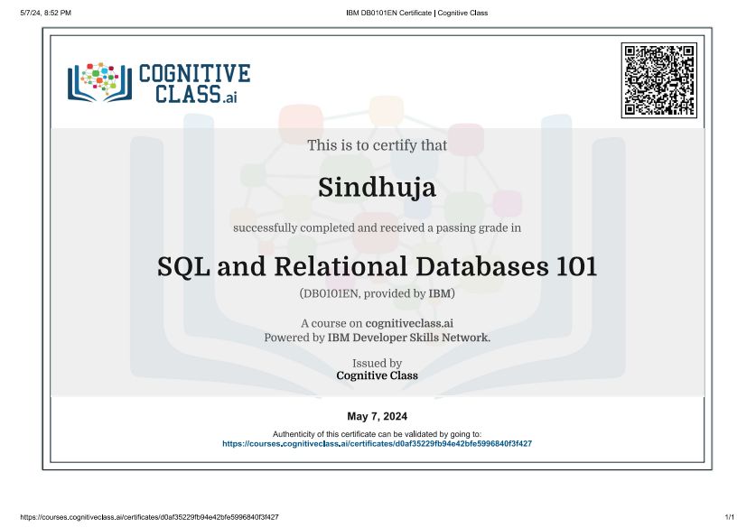 sindhuja sridhar on LinkedIn: I’m happy to share that I’ve obtained a ... sindhuja sridhar on LinkedIn: I’m happy to share that I’ve obtained a ...