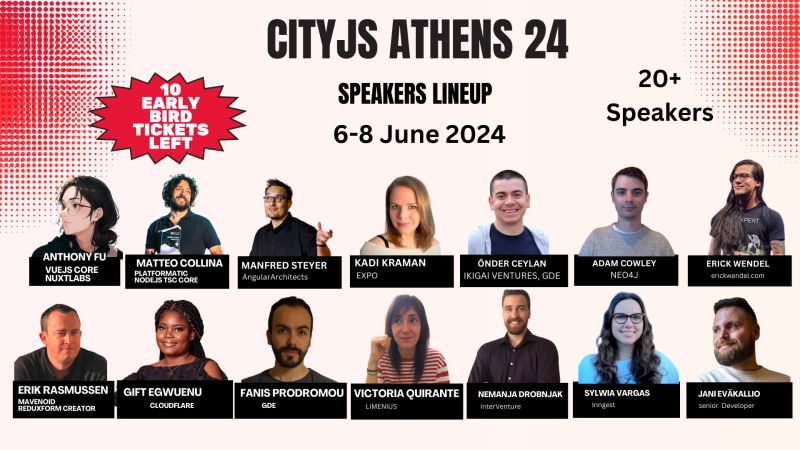 CityJS Conferences on LinkedIn: #javascript #greek #nodejs #react # ... CityJS Conferences on LinkedIn: #javascript #greek #nodejs #react # ...