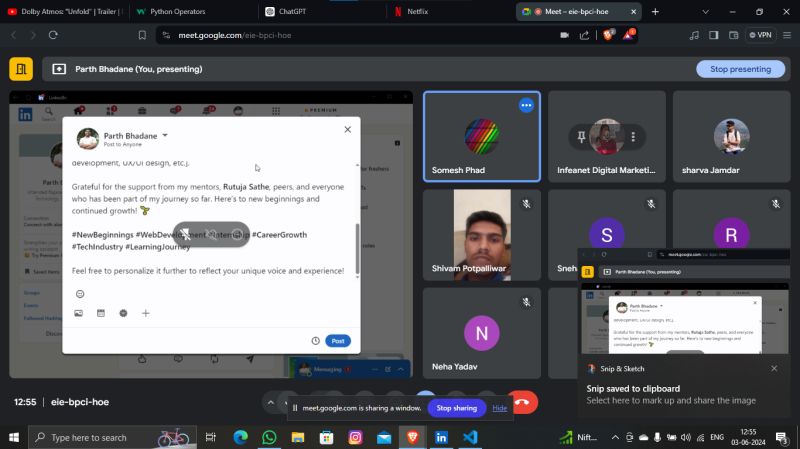 Parth Bhadane on LinkedIn: #newbeginnings #webdevelopment #internship # ... Parth Bhadane on LinkedIn: #newbeginnings #webdevelopment #internship # ...